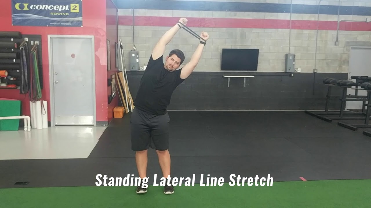 Standing Lateral Line Stretch - YouTube