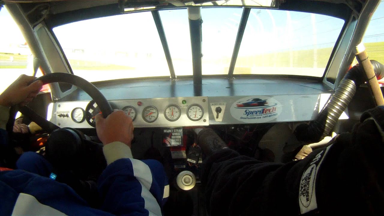 Carson Matthews driving at the NASCAR Speedtech Driving School at ...