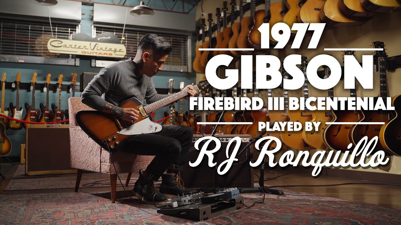 1977 Gibson Firebird III Bicentennial played by RJ Ronquillo - YouTube