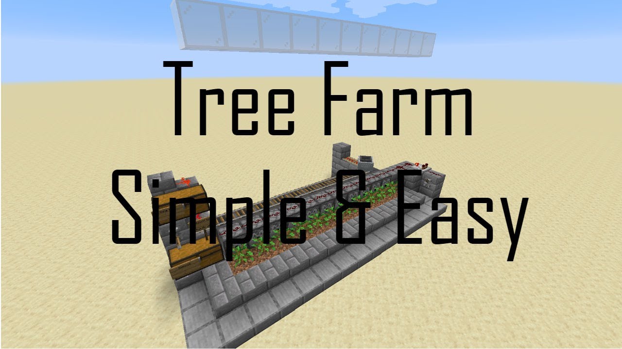 Simple Minecraft Tree Farm YouTube Simple Minecraft Tree Farm YouTube