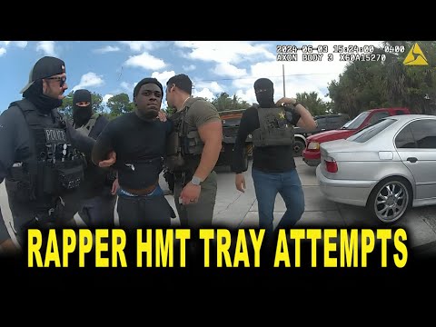Florida rapper HMT Tray tries to flee from police during a warrant stop ...