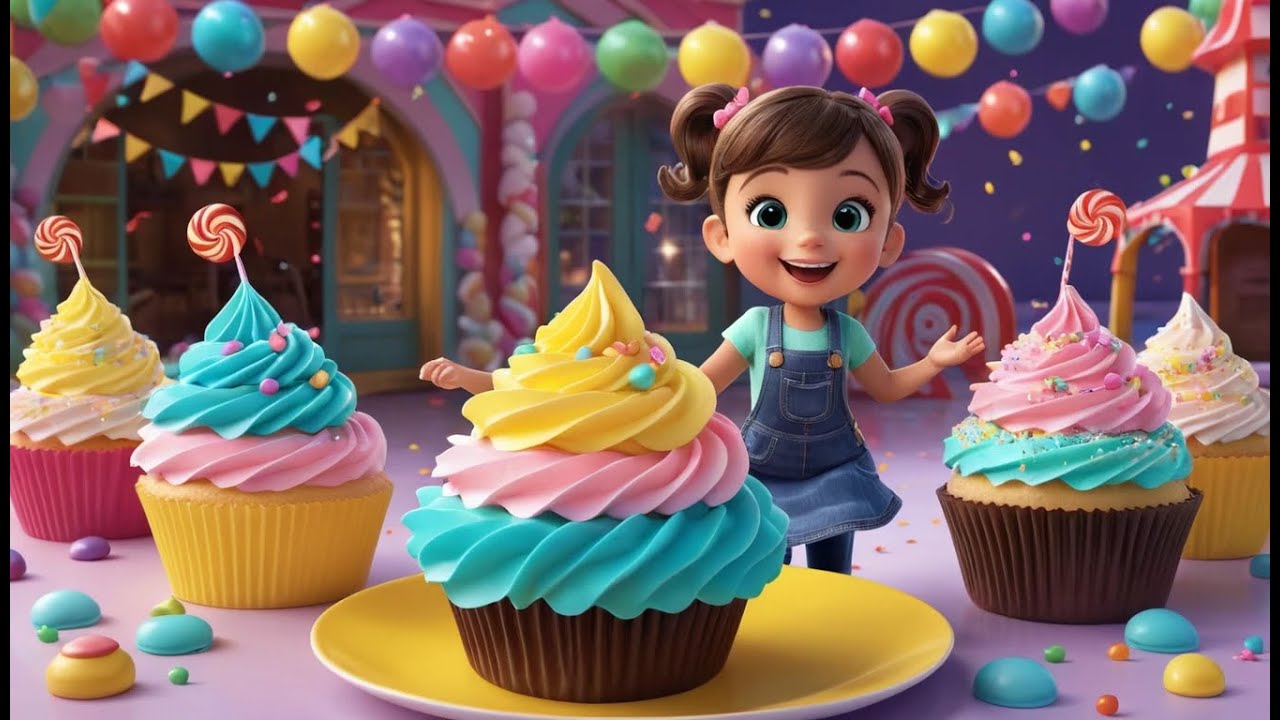 The Cupcake Parade Goes Marching On | Fun Nursery Rhyme for Kids | Sing ...