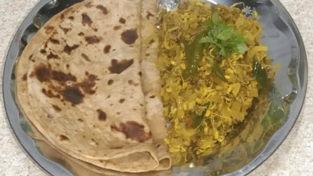 Sprouts Moong Sabzi | Soft Chapati | Tiffin Box Recipe Samreen Kitchen ...