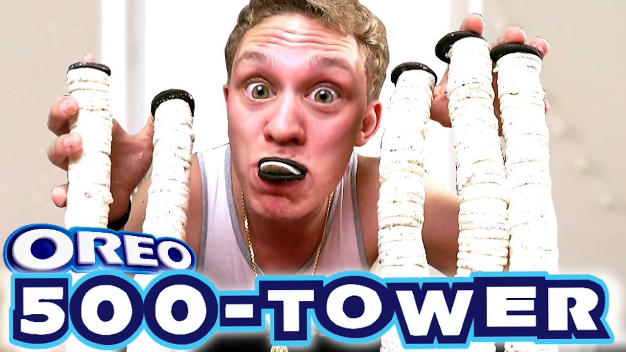 500 SCHICHTEN OREOS! 500 LAYERS OREO TOWER! - YouTube
