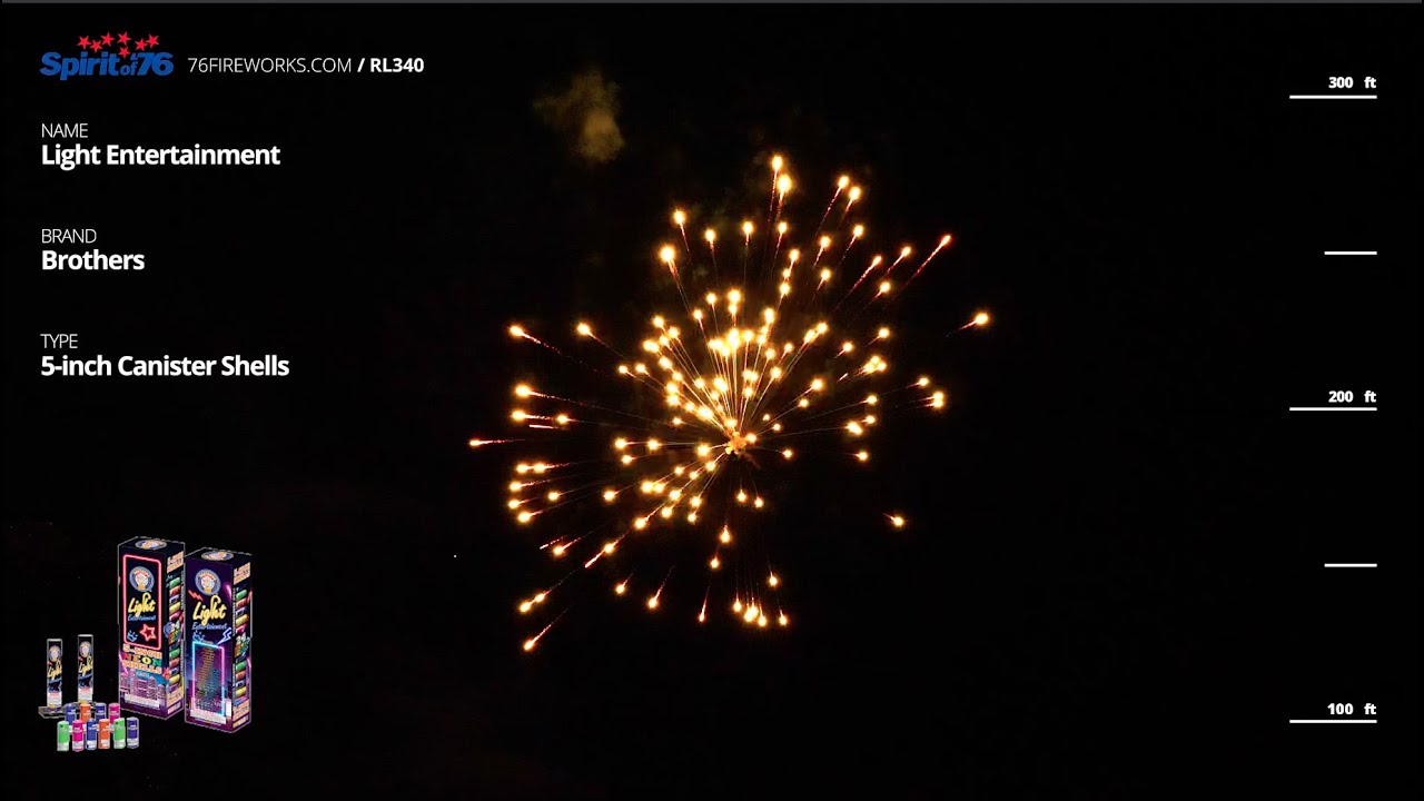 RL340 Light Entertainment - 5-inch Canisters - Brothers Artillery ...