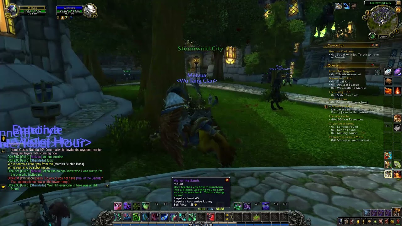 How to get a free Vial of Sands in WoW - YouTube