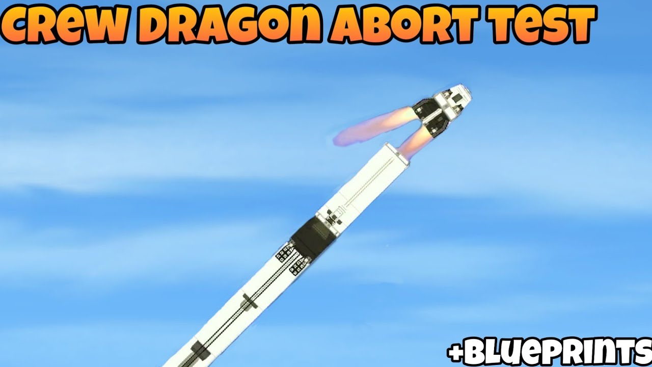 Crew dragon abort test in spaceflight simulator - YouTube