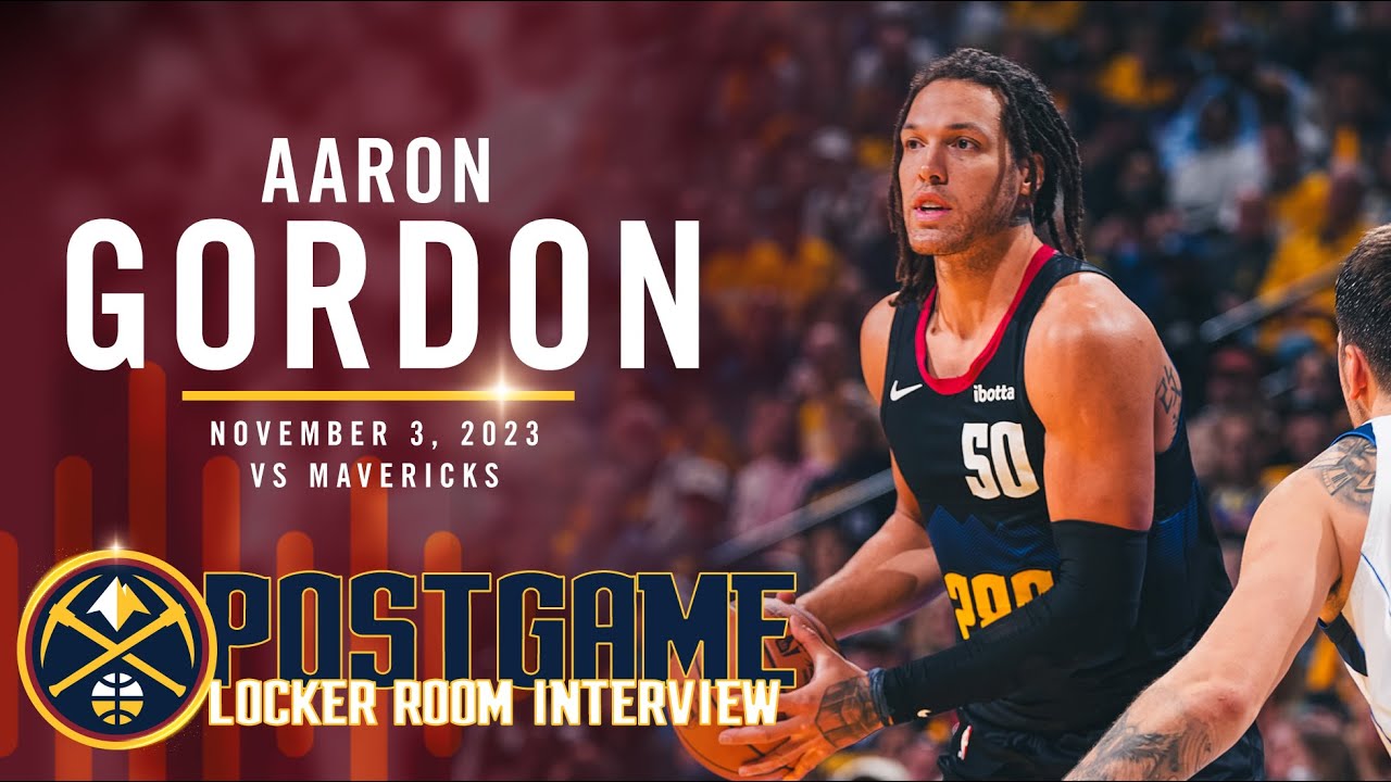 Aaron Gordon Locker Room Interview | 11/4/23 Media Availability - YouTube