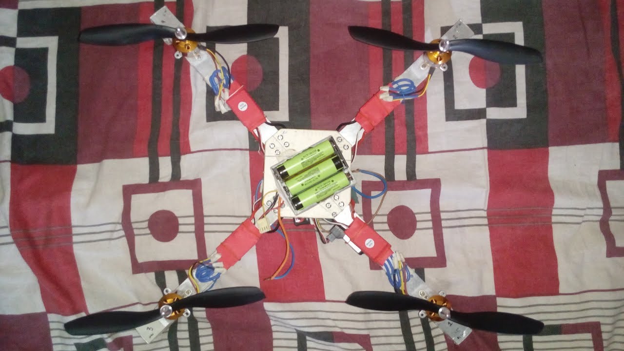 Panasonic NCR 18650b drone | Drone with 18650 batteries cells - YouTube