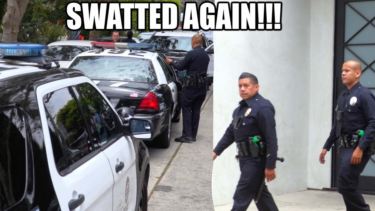 Jake Paul SWATTED AGAIN!! 3 DAYS IN A ROW!! **FULL EXCLUSIVE VIDEO ...