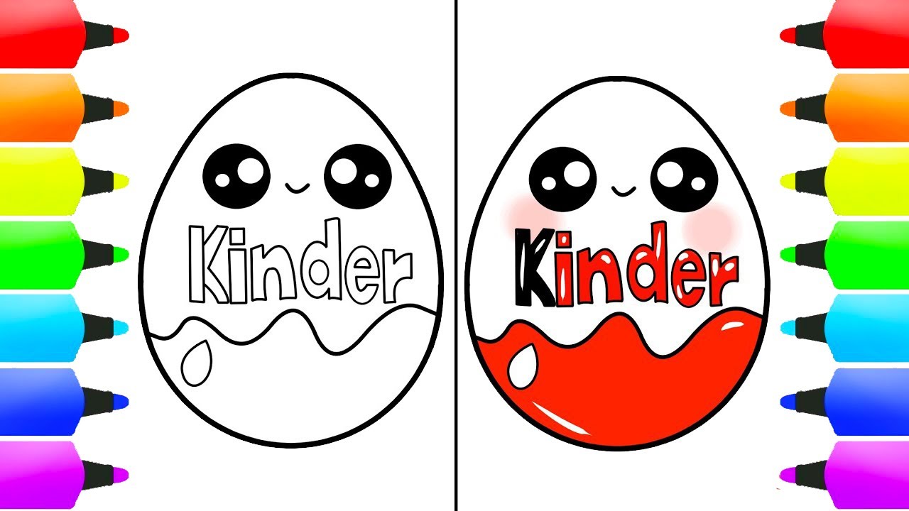 Learn Colors With Surprise kinder egg Color Song For Kids | kinder egg ...