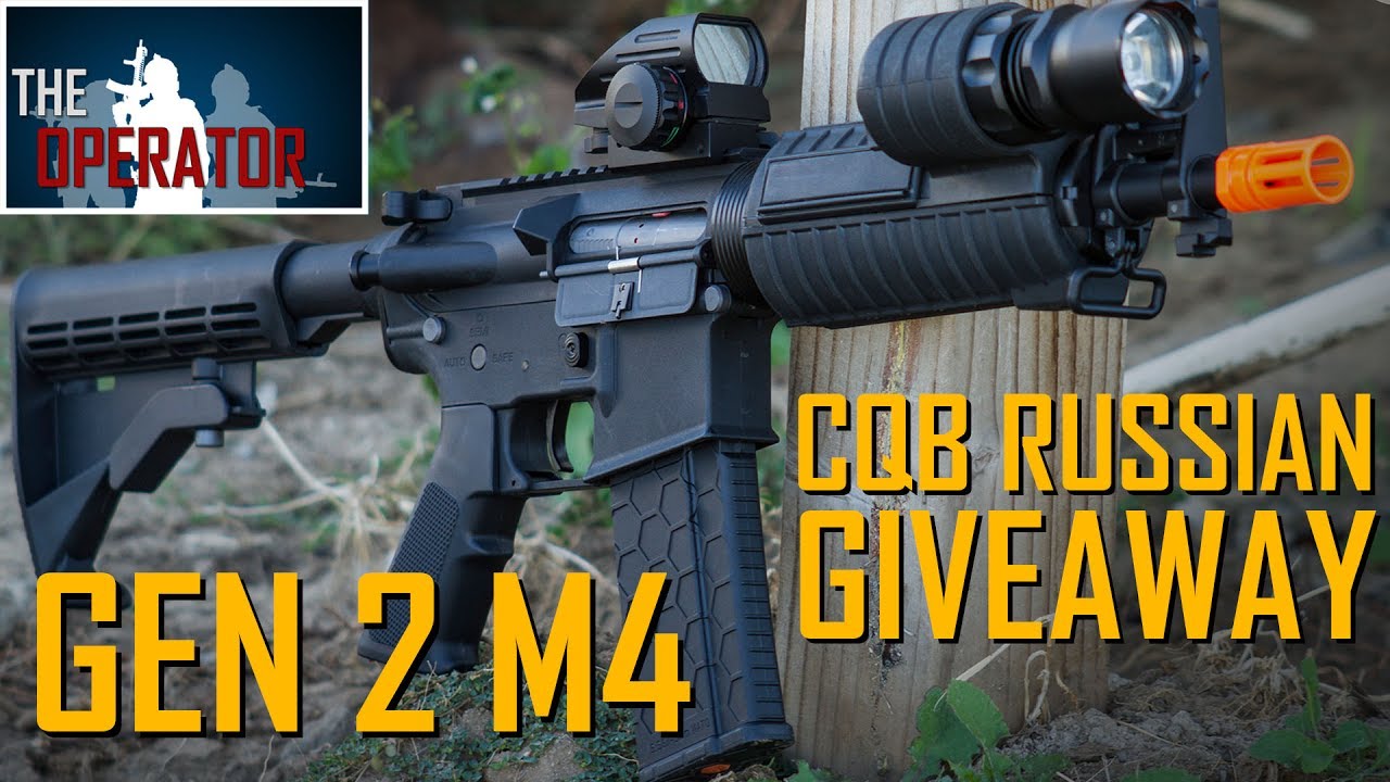 GIVEAWAY! $110 Airsoft M4! Lancer Tactical Gen 2 - CQB Russian First ...