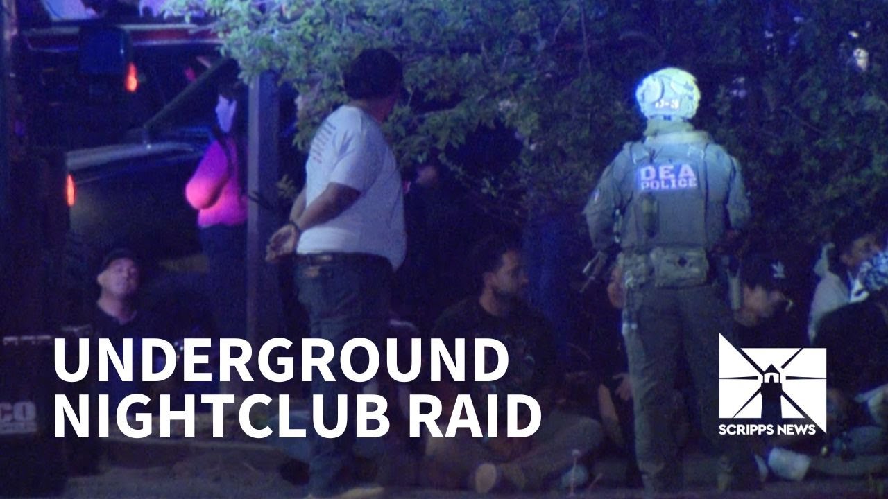 Over 300 officers raid drug-fueled underground Colorado nightclub - YouTube