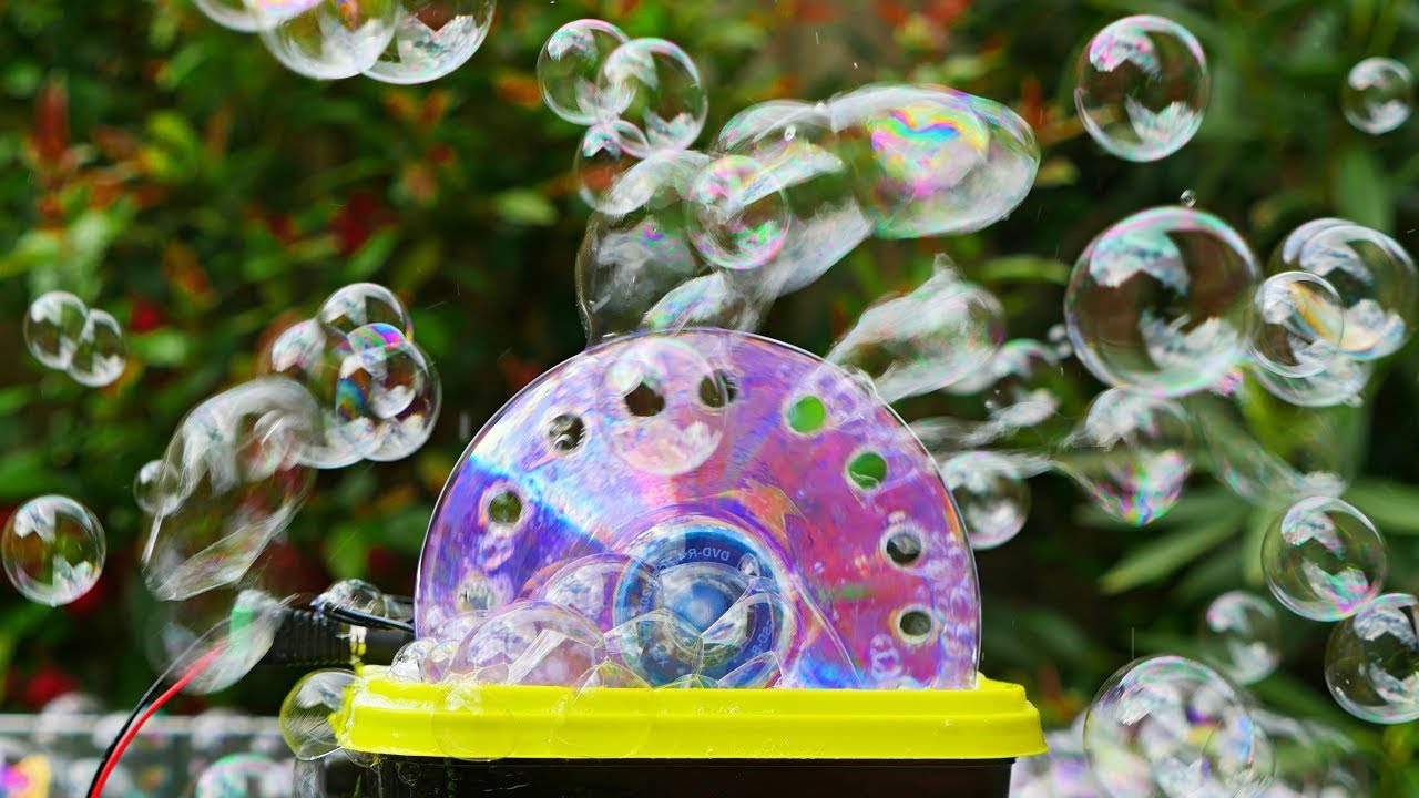 How To Make Automatic BUBBLE MAKER Machine At Home - YouTube