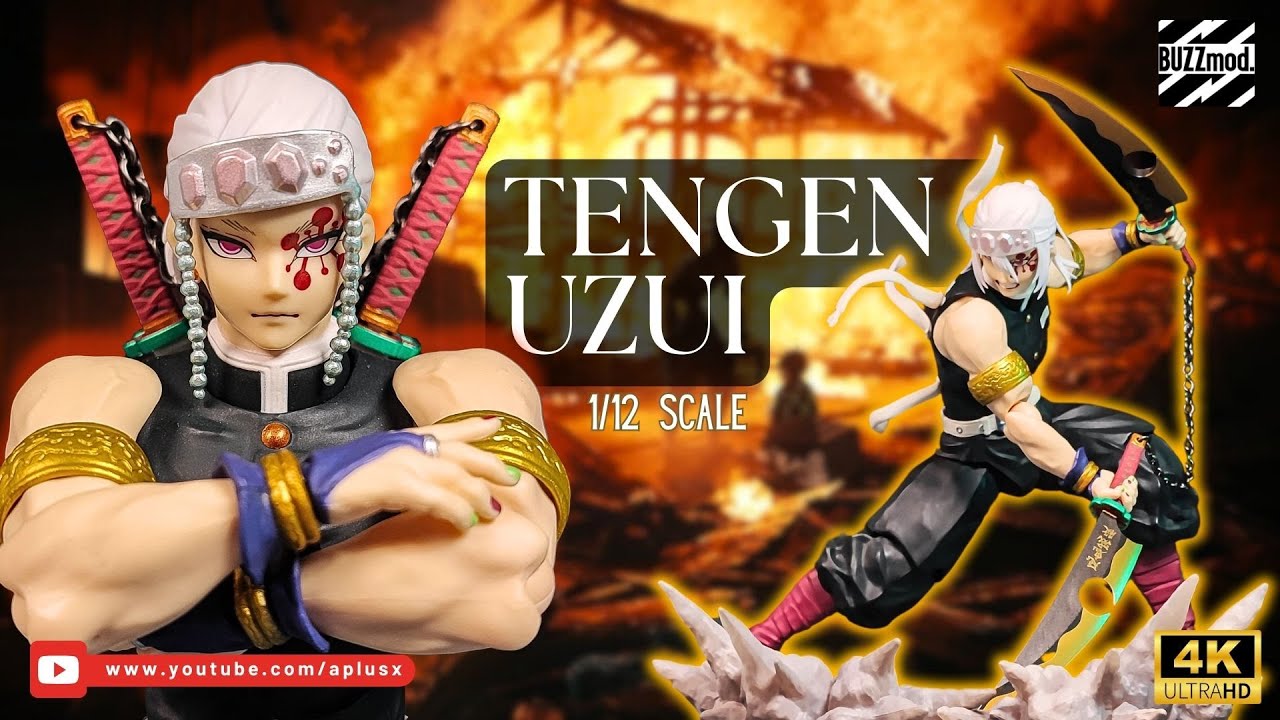 รีวิวของเล่นดาบพิฆาตอสูร : 1/12 Buzz.mod Tengen Uzui [Aniplex] - YouTube