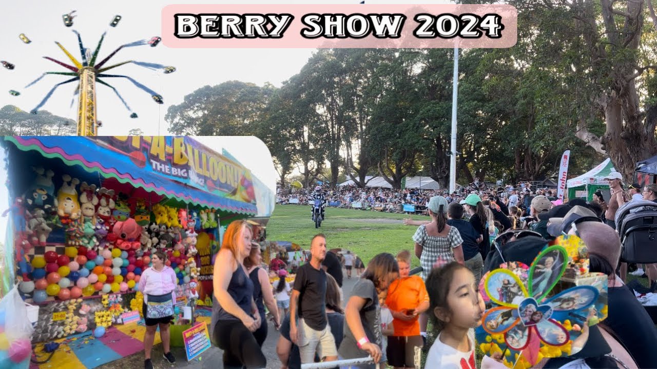 งาน Berry show 2024 กลางวันโชว์การปนะกวดแข่งขัน กลางคืน มีเครื่องเล่น ...