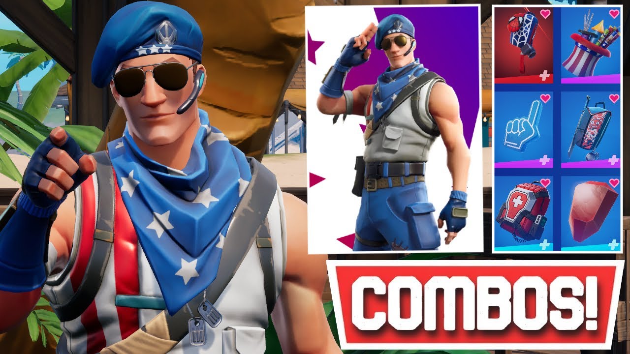 BEST STAR-SPANGLED TROOPER SKIN [4TH OF JULY 2022] COMBOS! | Fortnite ...