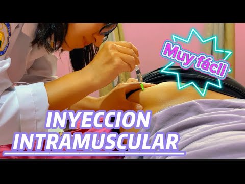 💥Colocación de INYECCIÓN INTRAMUSCULAR en GLÚTEO| Paciente REAL 😱[SIN ...