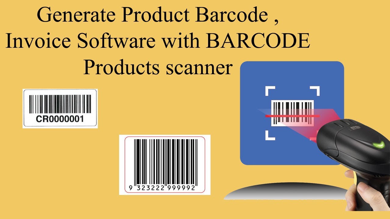Generate Product Barcode, Invoice Software with BARCODE Products ...