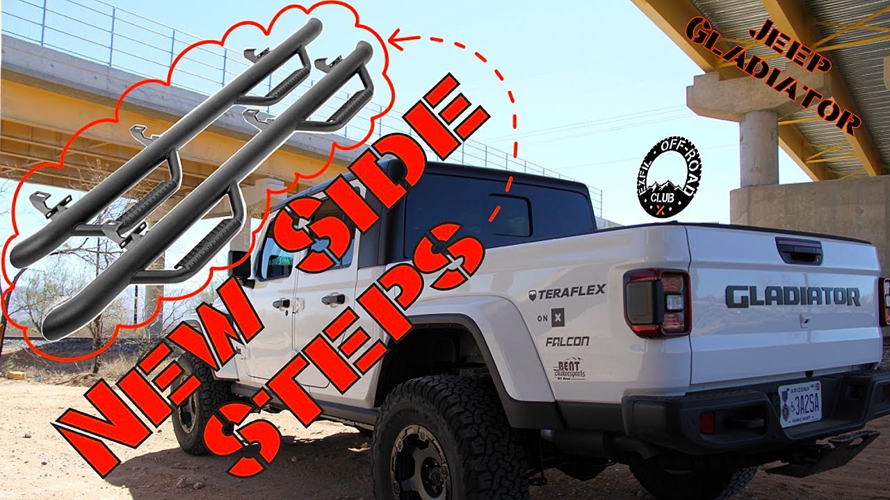 Purpose Built Gladiator Side Steps - YouTube