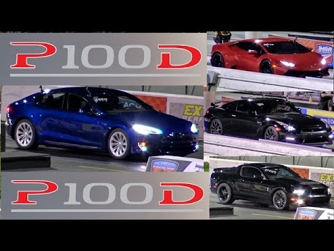 QUICKEST Tesla P100D vs THE WORLD - GTR, GT500, HURACAN and GOLF R ...