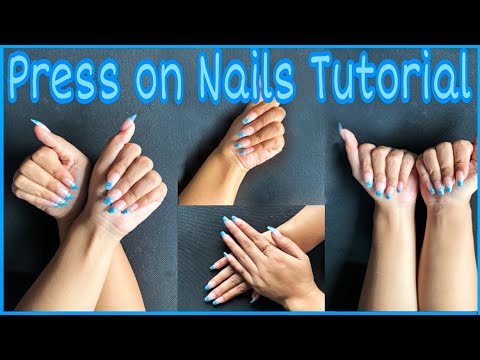 PRESS ON NAILS - Tutorial - YouTube