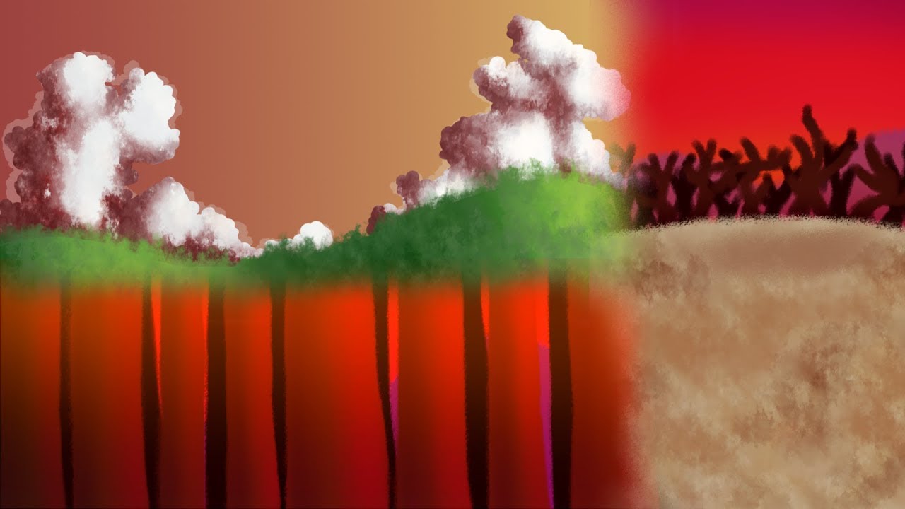 Backgrounds of Animation "Questionable Situation" | Speedpaint - YouTube