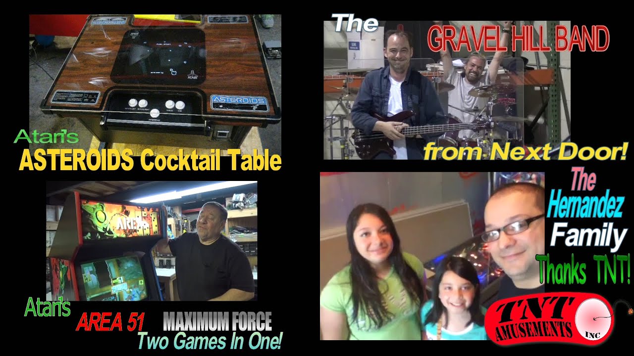 #988 Atari ASTEROIDS Cocktail Table & Area 51-Also The Band Next Door ...