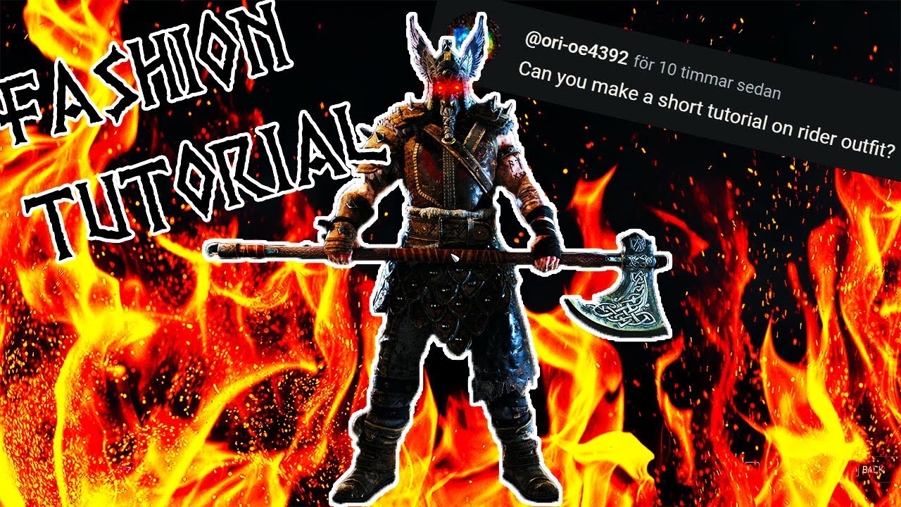 THE GREATEST RAIDER FASHION YOU'LL EVER SEE!!! | For Honor | Fashion ...