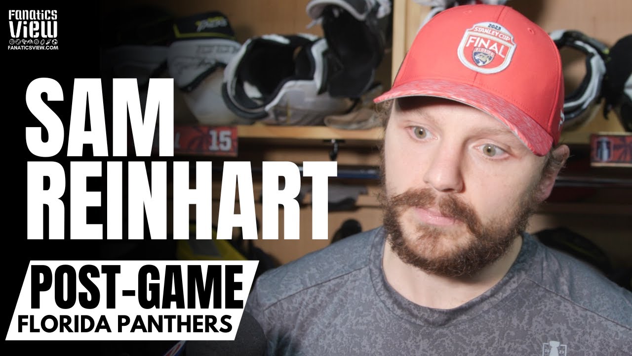 Sam Reinhart Reacts to Florida Panthers GM3 SCF Win, Matthew Tkachuk ...
