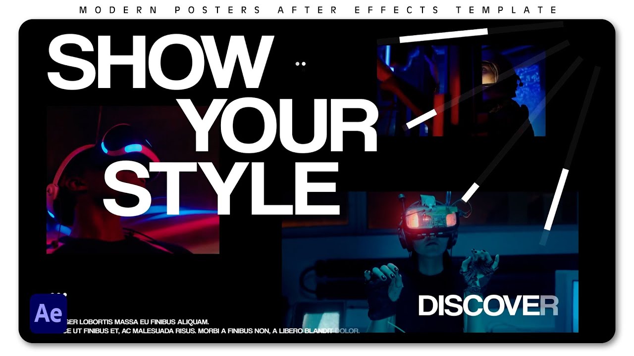 Modern Posters - After Effects Template | Free download | Templates for ...