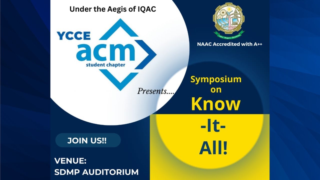 Know It All || ACM YCCE || YCCE Media - YouTube