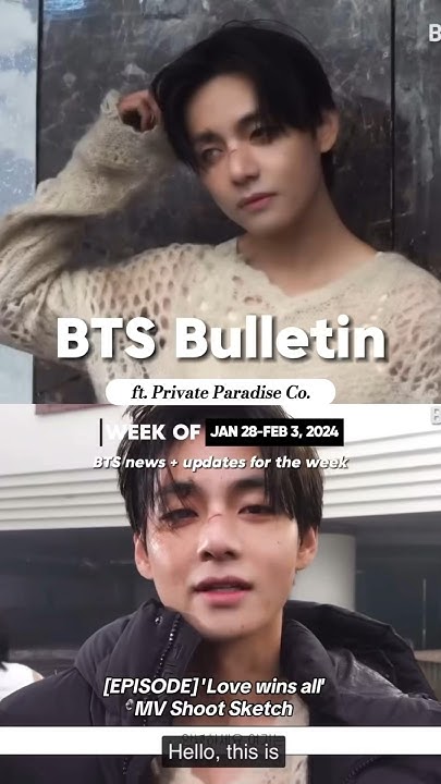 [BTS Bulletin] BTS news + updates for the week of Jan 28-Feb 3, 2024 🎈 ...