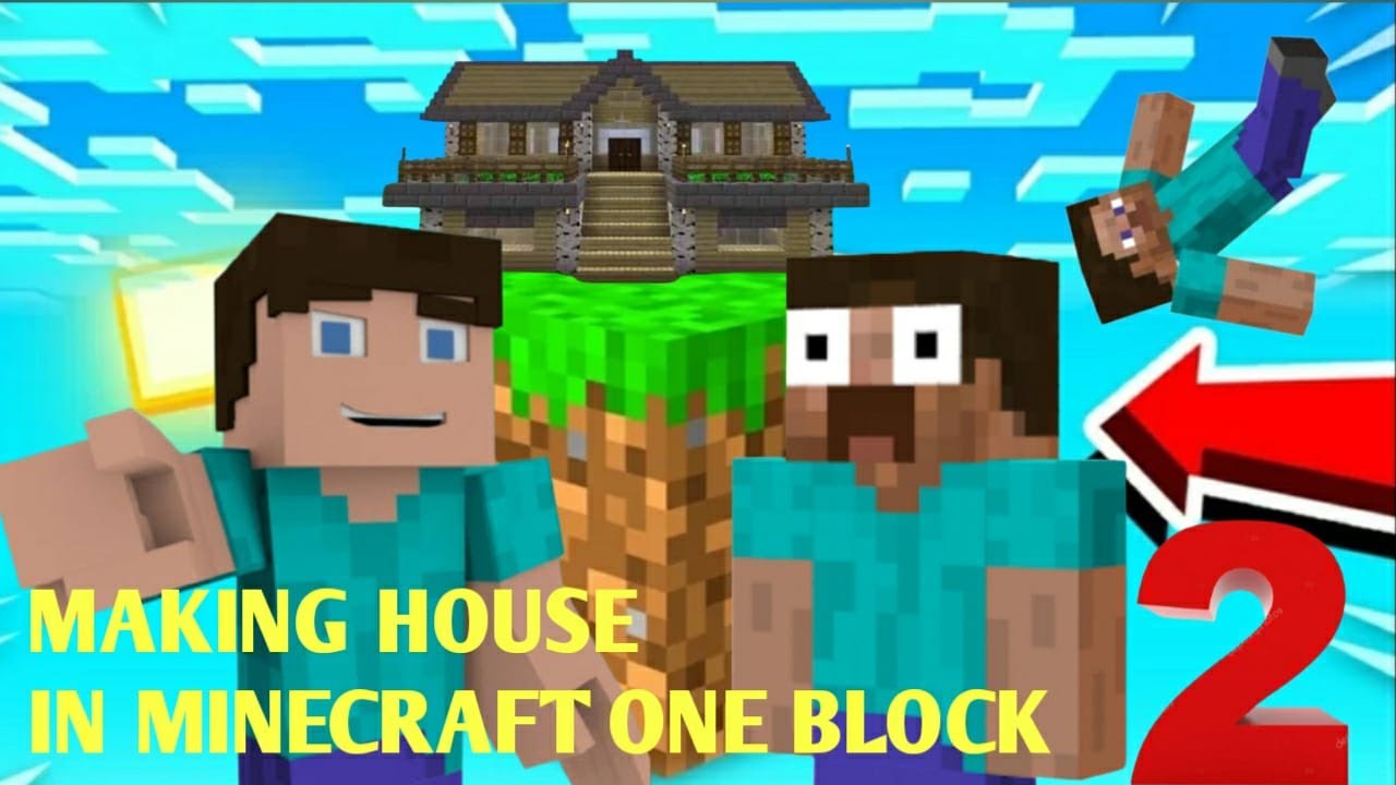 Making a House for my friend in minecraft one block[episode-2] - YouTube