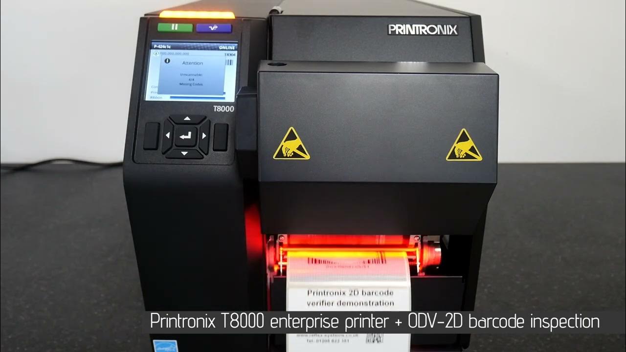 Reflex Labels - Printronix ODV-2D Barcode Inspection System - YouTube