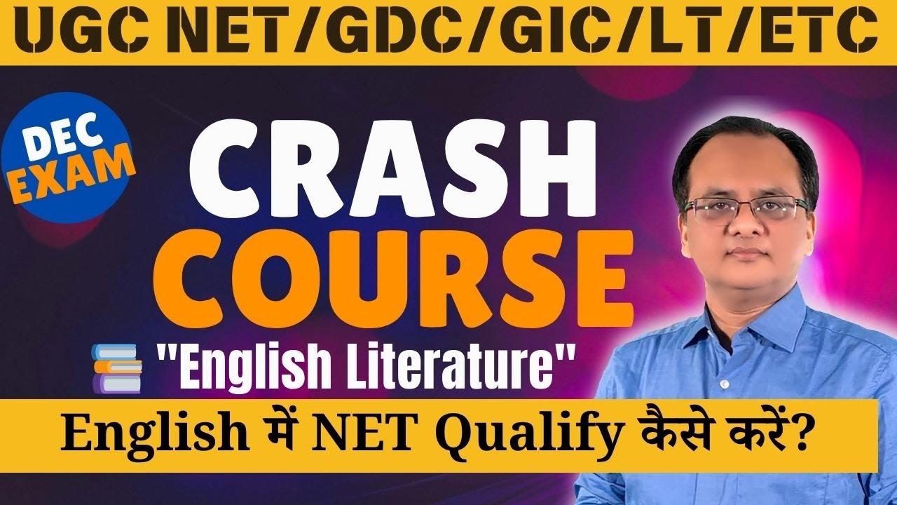 UGC NET English Literature Crash Course | English Literature by Dr ...