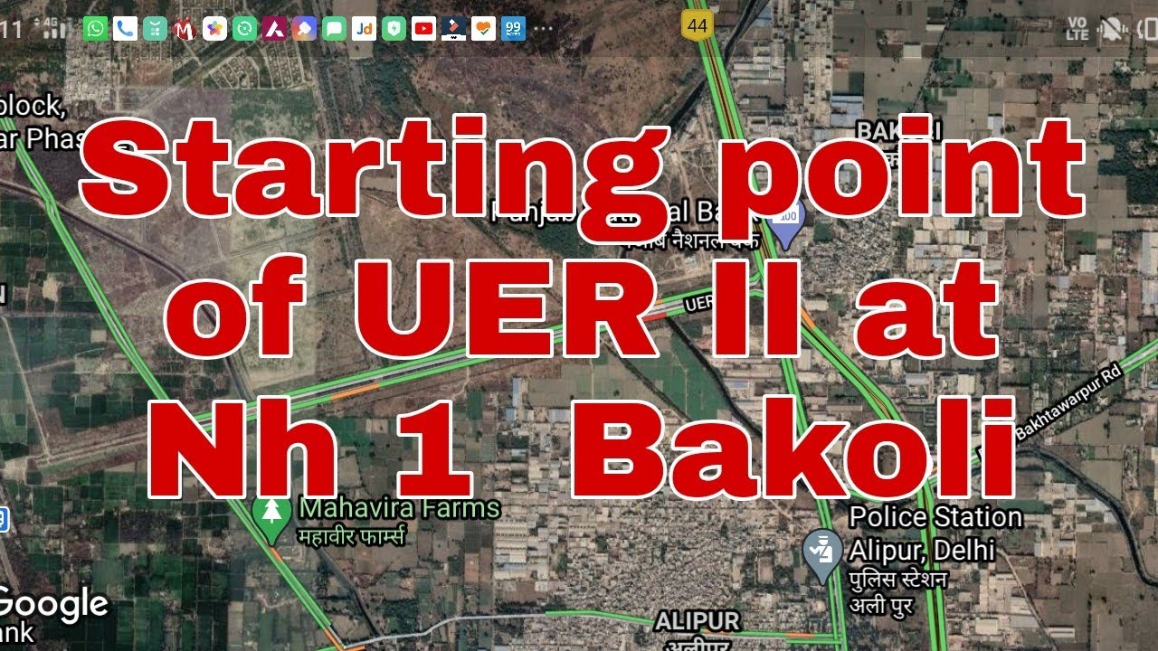 UER II UER2 urban Extension road ii delhi third ring Road Rohini Bawana ...