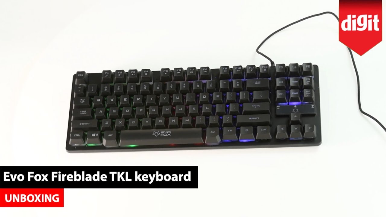 EvoFox Fireblade Keyboard Unboxing - YouTube