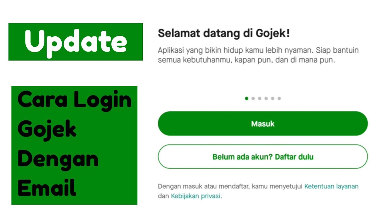 UPDATE! Cara Login Gojek Dengan Email 2022 - YouTube