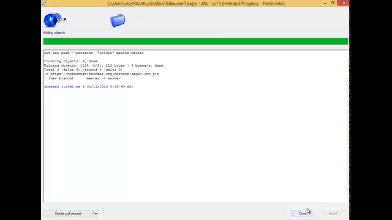 V05 - Using TortoiseGit with Bitbucket - YouTube