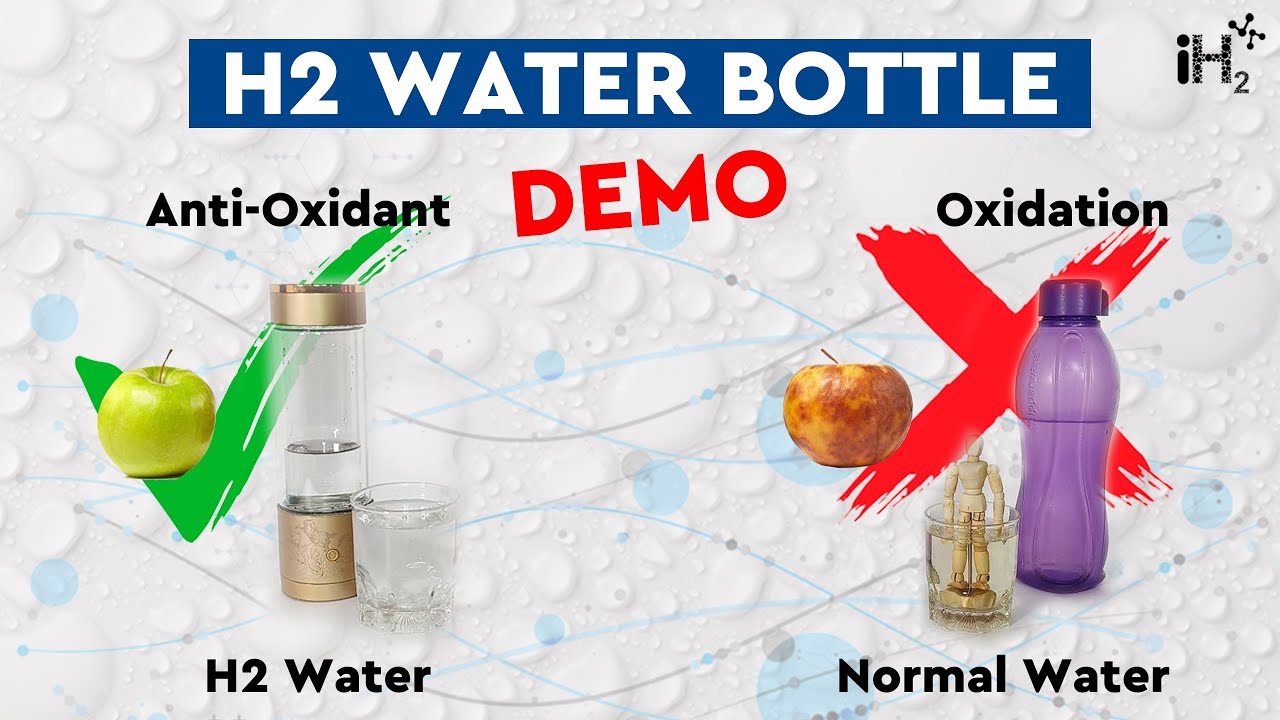 Hydrogen water bottle demo. Live Hydrogen water bottle test - YouTube
