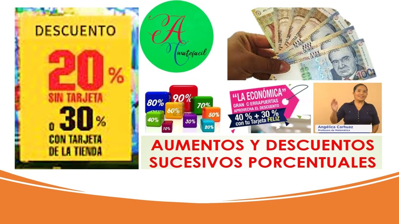 Aumentos y descuentos sucesivos - Formulas y aplicaciones - mas de dos ...