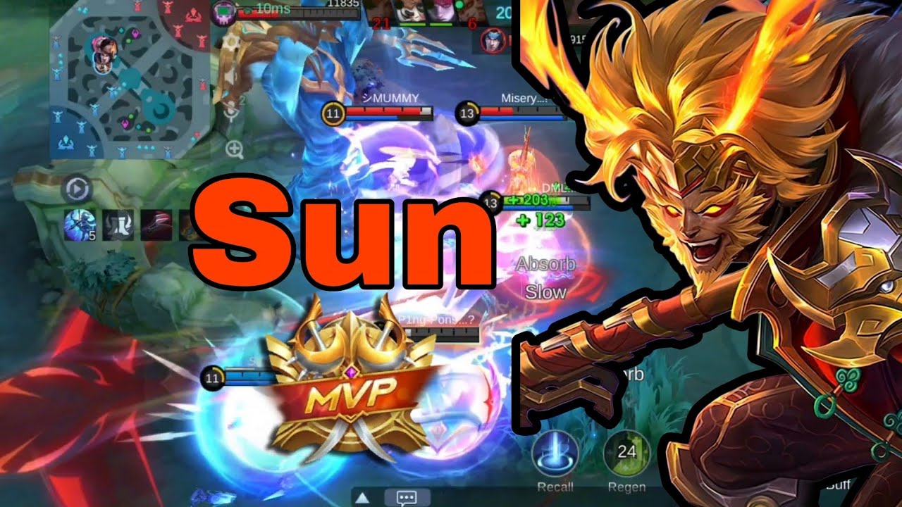 Sun MVP Gameplay Mobile Legends Bang Bang - YouTube