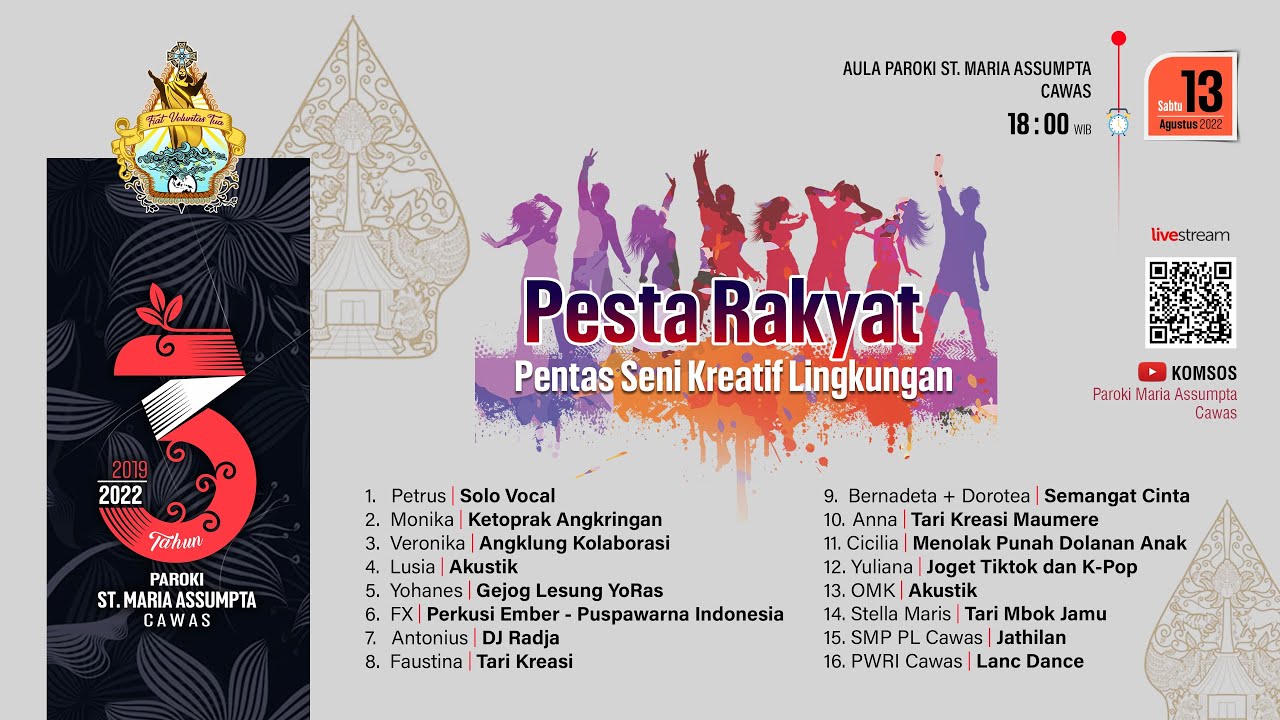 Pesta Rakyat "Pentas Seni Kreatif Lingkungan" - YouTube