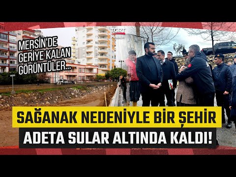 Mersin Sağanak Yağış Nedeniyle Adeta Sular Altında Kaldı! 50'den Fazla Ev ve İş Yeri Zarar Gördü