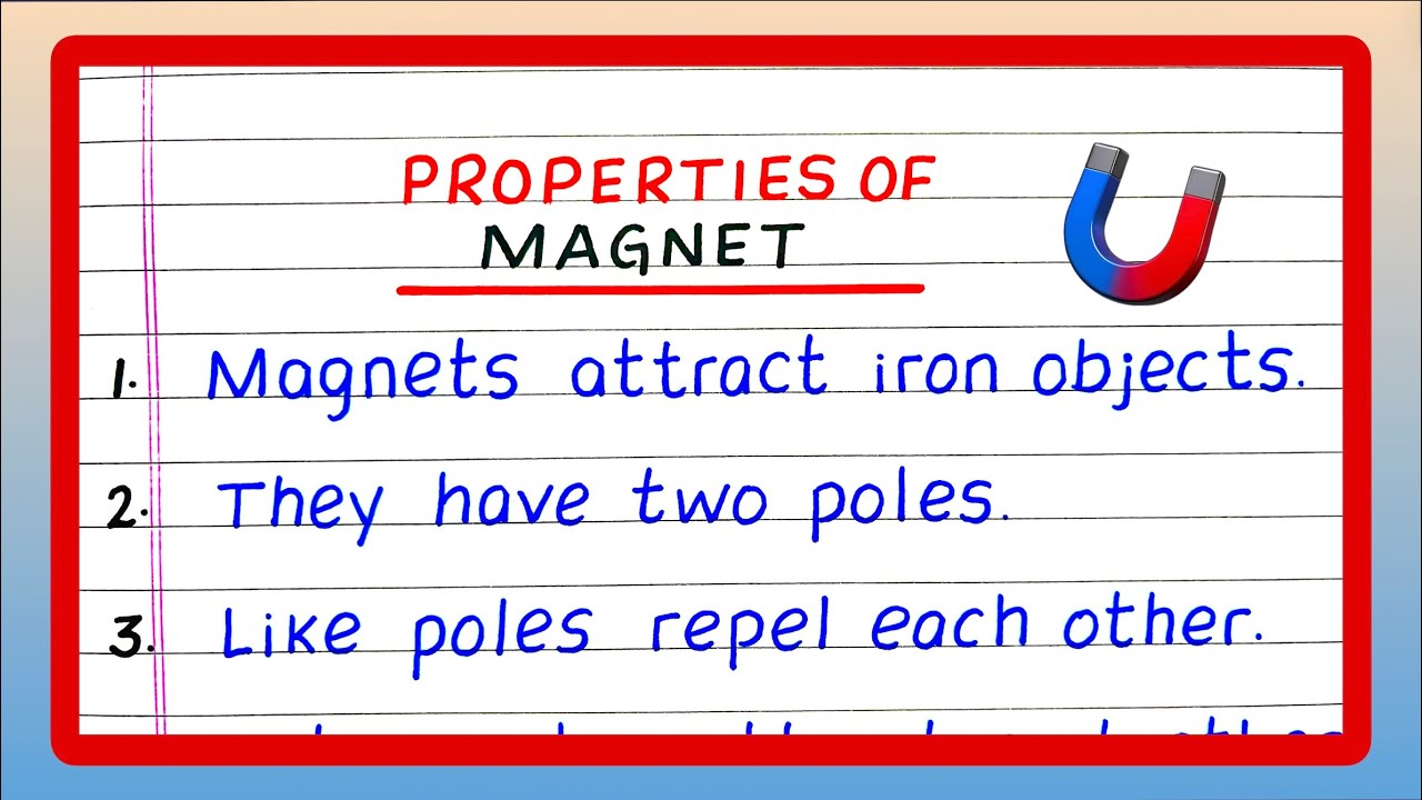 Properties of Magnets | Five Properties of Magnet | Magnets Properties ...