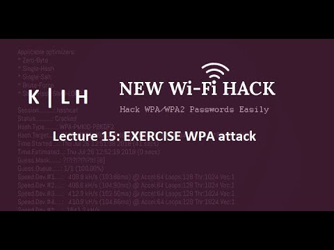 15. EXERCISE WPA attack----Wireless Networks Security - YouTube