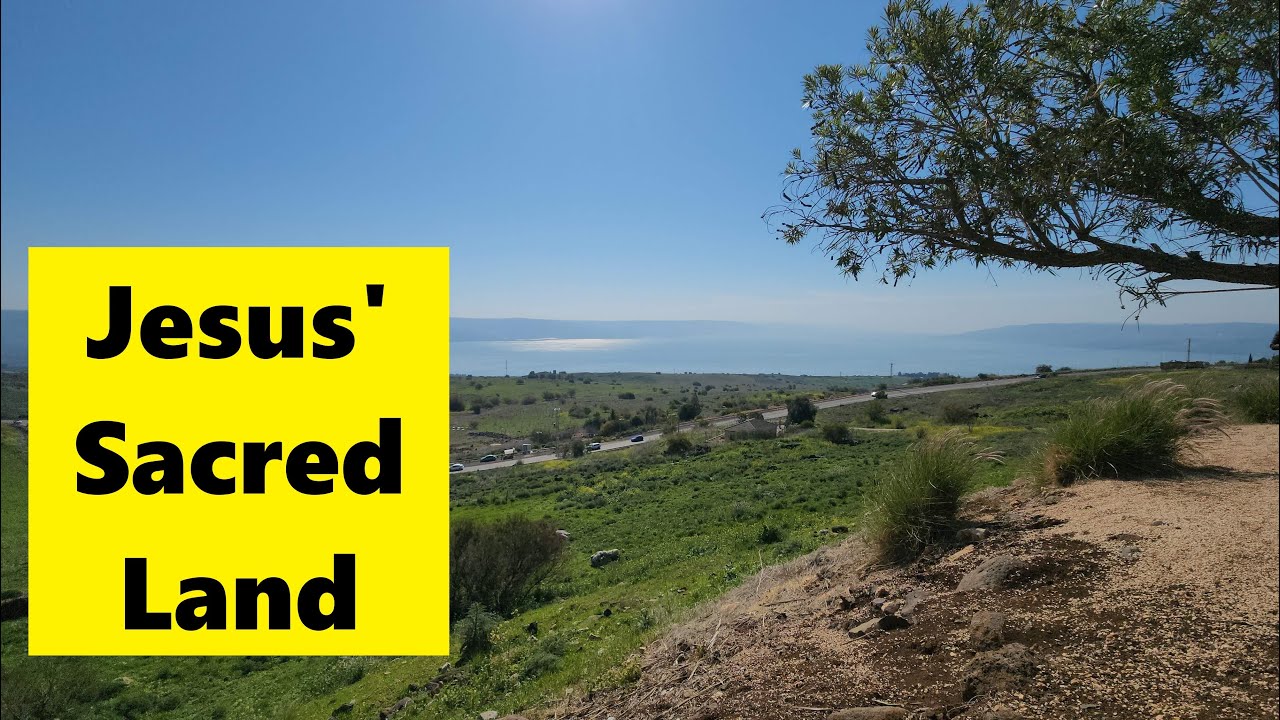 A rare and unique viewpoint of the entire region of Jesus' land by the ...