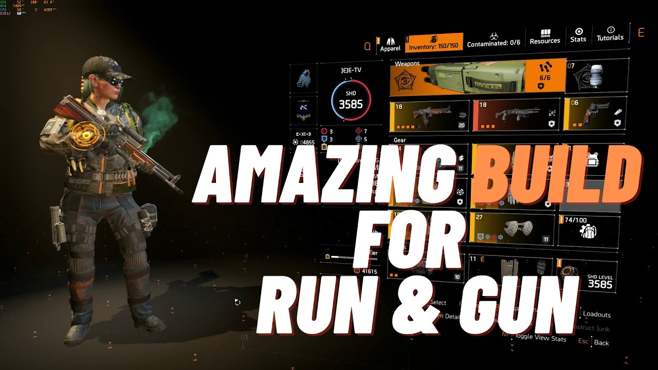 THE DIVISION 2 - LEGENDARY RUN AND GUN AR BUILD TU16.4 - YouTube