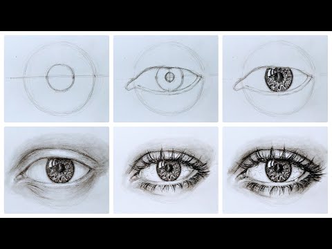 ADIM ADIM KOLAY GÖZ ÇİZİMİ ( STEP BY STEP EASY EYE DRAWING)